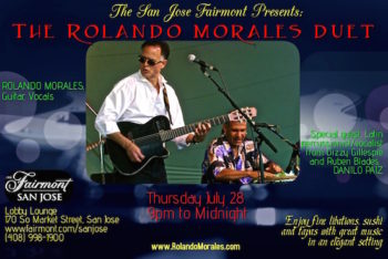 Rolando Morales Duo will perform Thursday July 28, 2016 at San Jose ...
